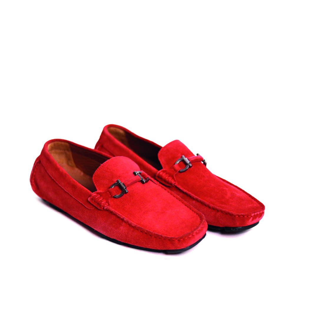 Mocassin Rouge Homme - Baba Ali